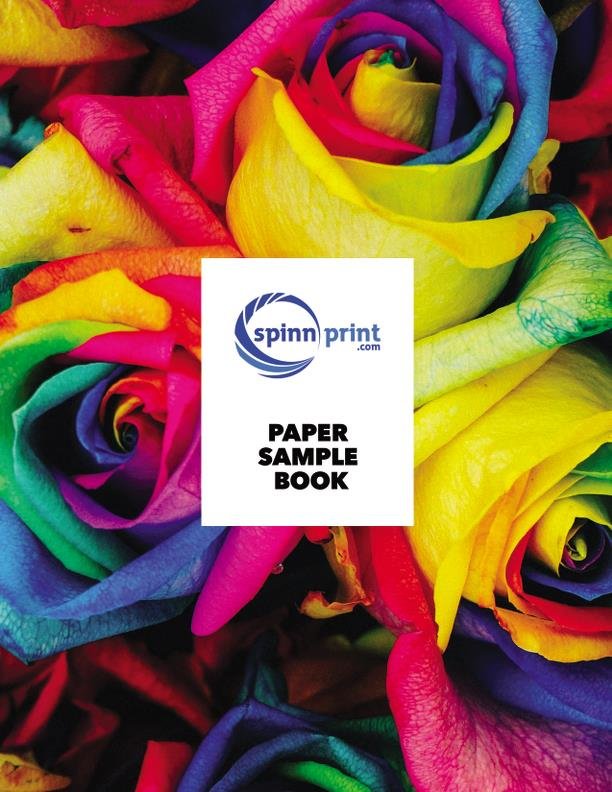 paper sample book series how color and black and white look on various ...