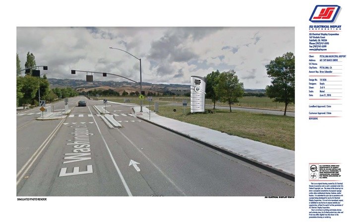 Monument Sign - Petaluma Municipal Airport by Larry Koyle at Coroflot.com