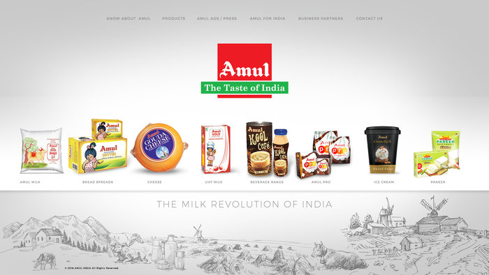 Amul website & app Design by Uday Tadphale at Coroflot.com