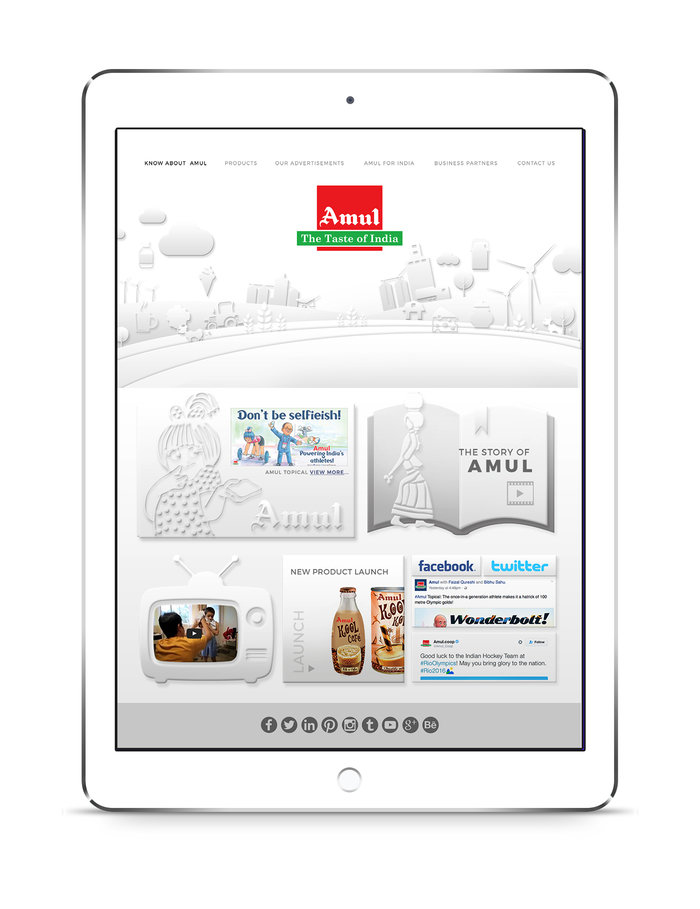 Amul website & app Design by Uday Tadphale at Coroflot.com