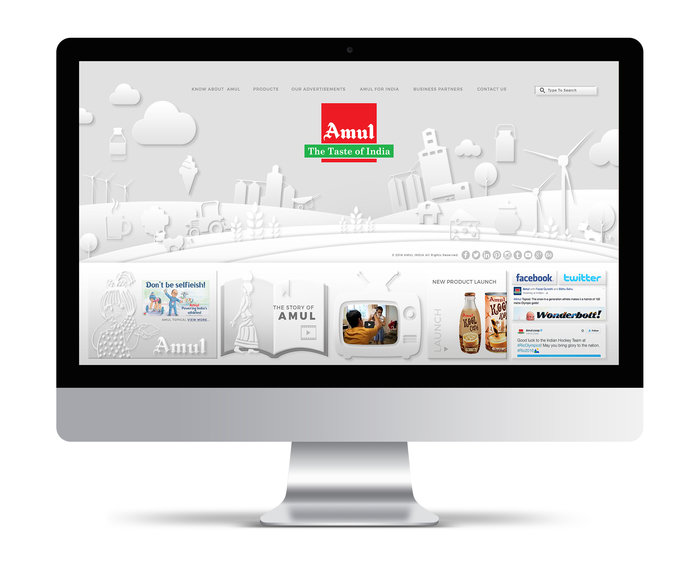 Amul website & app Design by Uday Tadphale at Coroflot.com