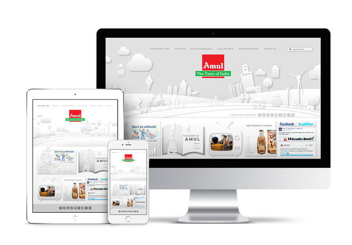 Amul website & app Design by Uday Tadphale at Coroflot.com