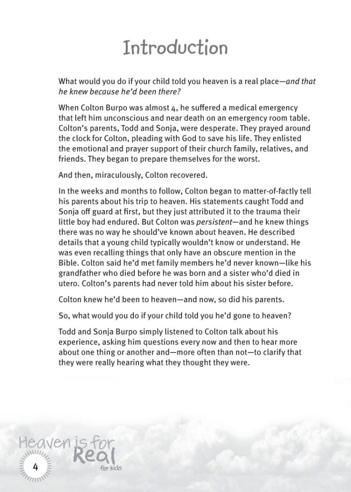 Heaven is for Real for Kids 13 Sunday School Lessons (for ages 4-8) by ...