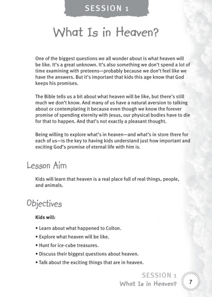 Heaven is for Real for Kids 13 Sunday School Lessons (for ages 4-8) by ...