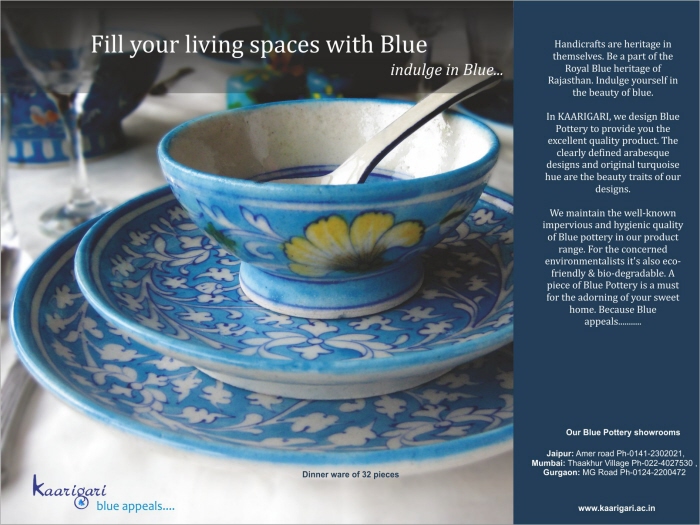 Karigari - Blue Pottery Campaign by Urvashi Bhati at Coroflot.com