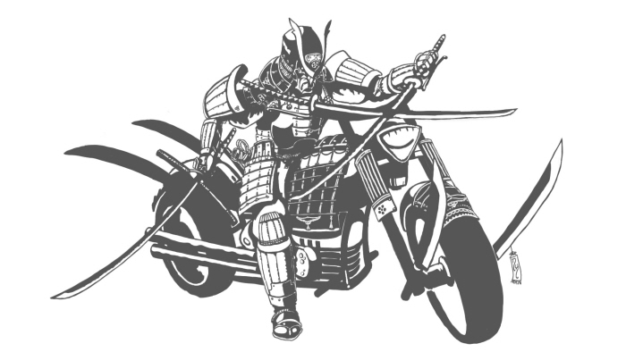 Samurai Biker by Mario Nagamura at Coroflot.com