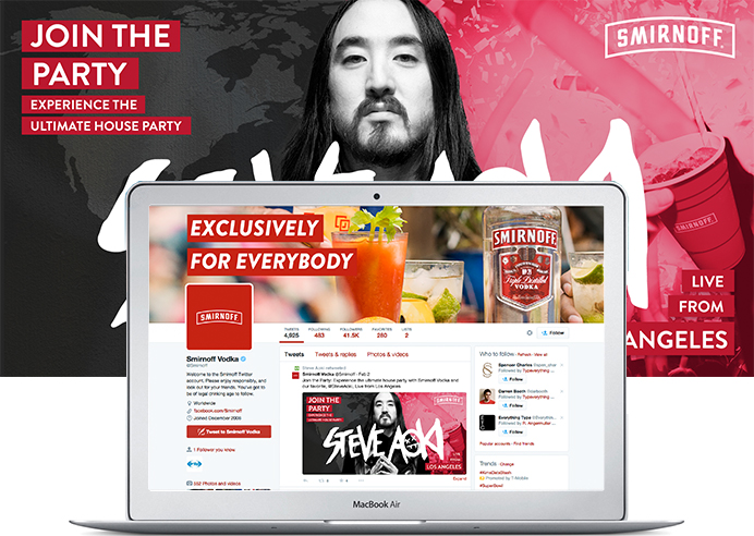 Smirnoff Festival Pitch Assets by Matthew Accetta at Coroflot.com