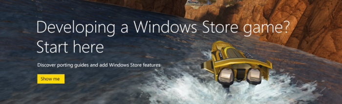Windows Dev Center banner design by Bolun Yang at Coroflot.com