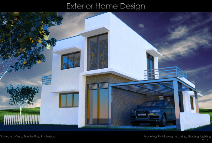 An upload by Parag Sharma on Coroflot: to the project Exterior Home ...