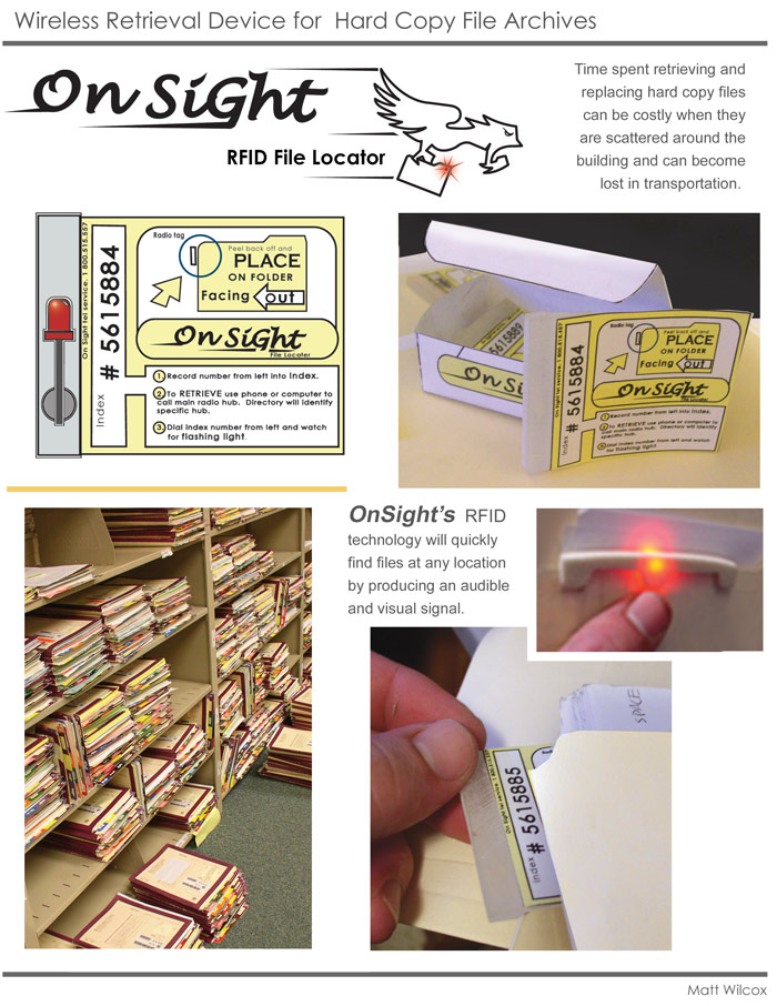 Senior Project- Hard Copy locator system by Matt Wilcox at Coroflot.com