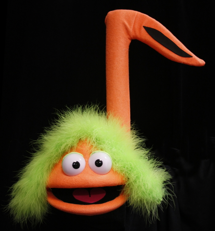 UV Musical Note Puppets by Creative Productions Puppets at Coroflot.com