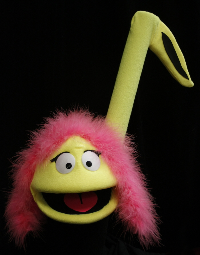 UV Musical Note Puppets by Creative Productions Puppets at Coroflot.com