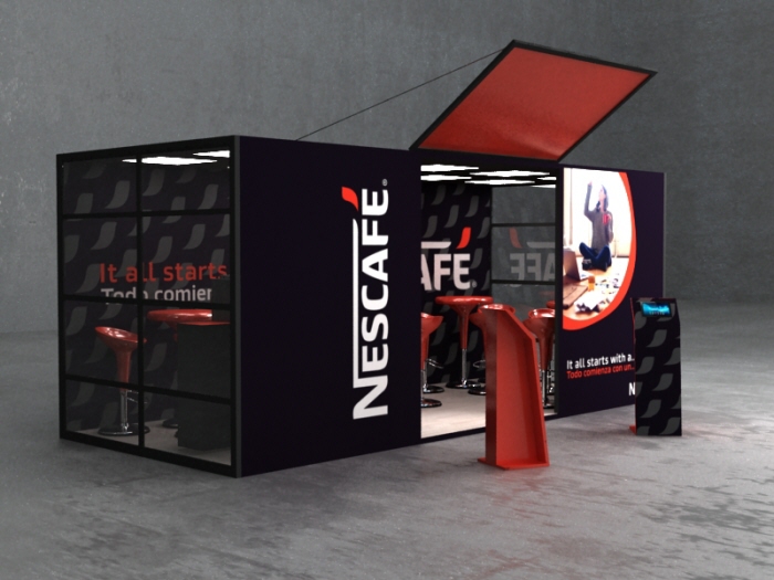 Stand Nescafe 1 centro by Felipe Goknock at Coroflot.com