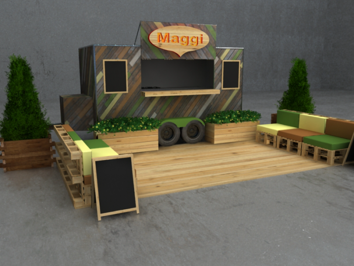 Stand Food Truck Maggi by Felipe Goknock at Coroflot.com