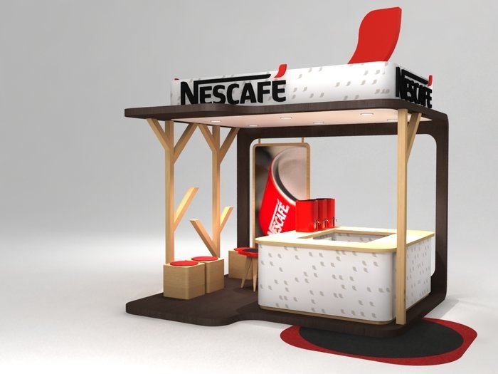 Stand Nescafe 2 by Felipe Goknock at Coroflot.com
