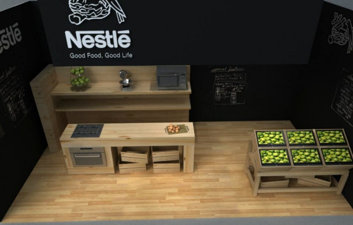 Stand Nestle come bien vive bien by Felipe Goknock at Coroflot.com