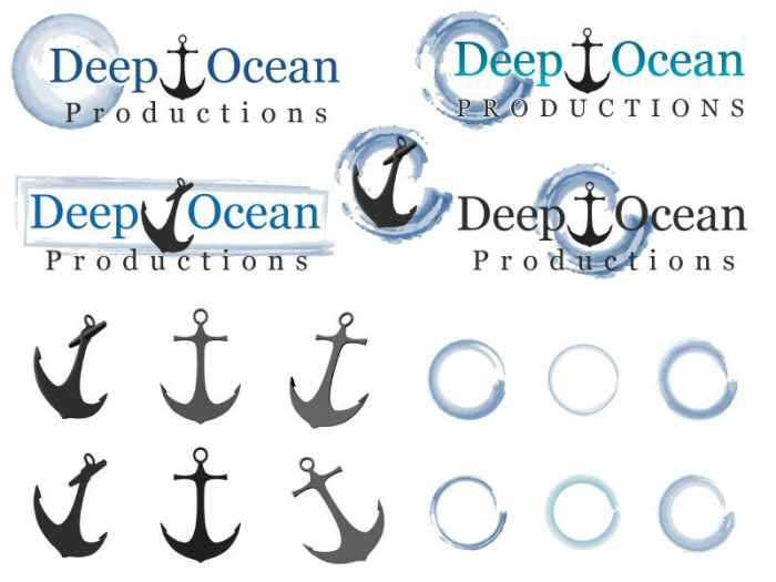 Logo Concept - Deep Ocean Productions by DAVID TSAI at Coroflot.com