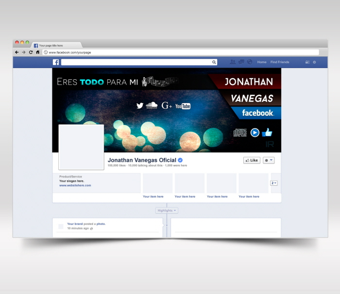 Facebook Covers: Jonathan Vanegas by Ricardo Herrera at Coroflot.com