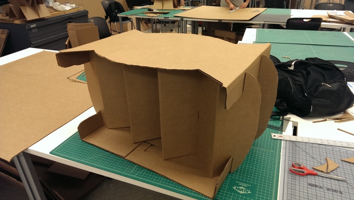 I-Beam Cardboard Chair by DeJon Tebought at Coroflot.com