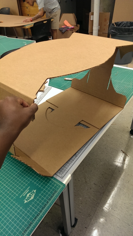 I-Beam Cardboard Chair by DeJon Tebought at Coroflot.com