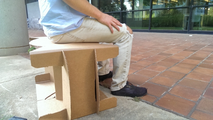 I-Beam Cardboard Chair by DeJon Tebought at Coroflot.com