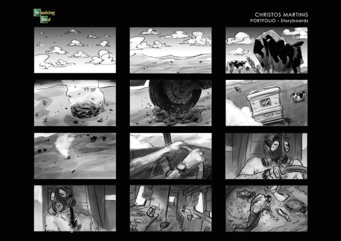 Breaking Bad Intro Storyboard by CHRISTOS MARTINIS at Coroflot.com