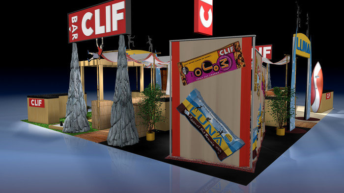 An upload by Ed Blackman on Coroflot: to the project Clif Bar 30'x50'