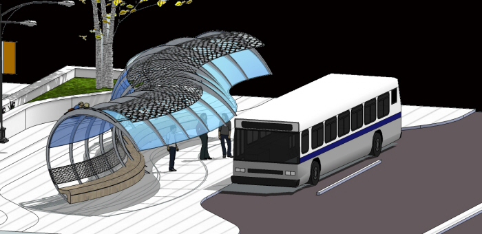 Parada de autobuses urbanos by Carlos Pérez Avendaño at Coroflot.com
