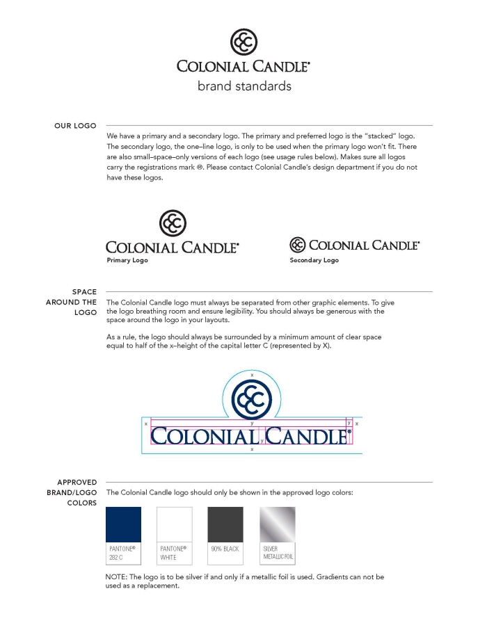 Colonial Candle Redesign by lauren newton at Coroflot.com