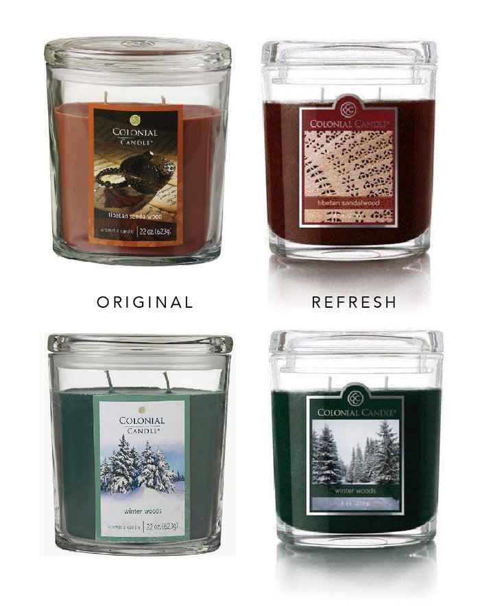 Colonial Candle Redesign by lauren newton at Coroflot.com