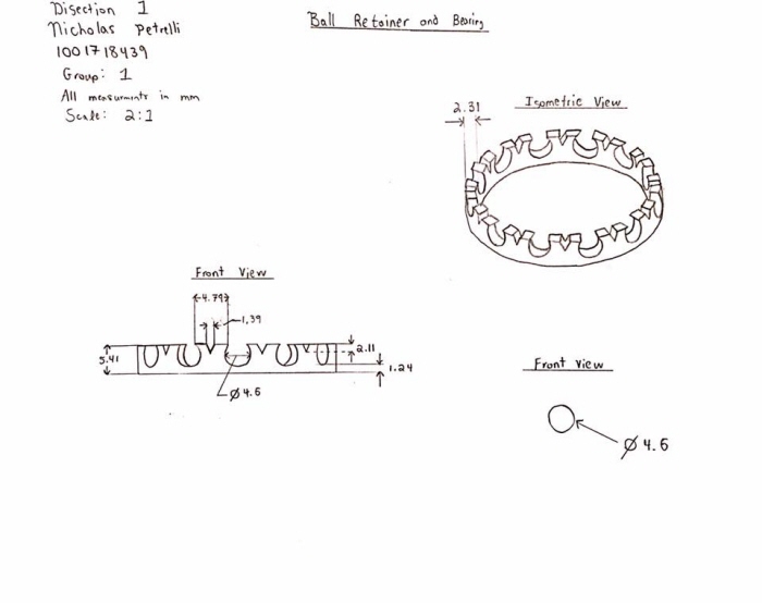 Hand Drafting - Ball Bearing Dissection by Nabil Hasan at Coroflot.com