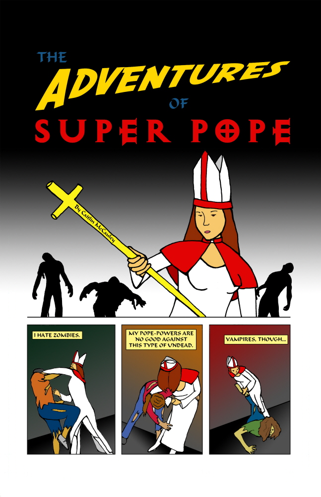 Super Pope Comic by Caitlin McCauley at Coroflot.com