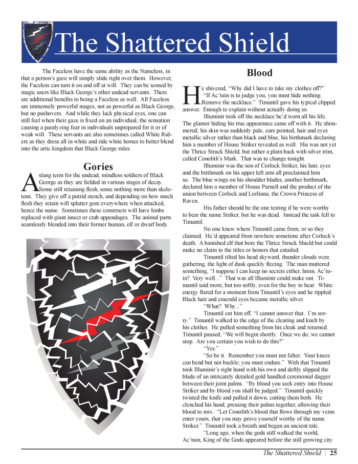 The Shattered Shield by Tripp Dinger at Coroflot.com