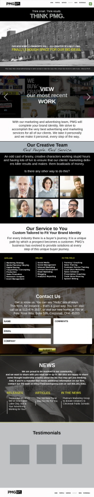 Home/landing page by Beth Leoni at Coroflot.com