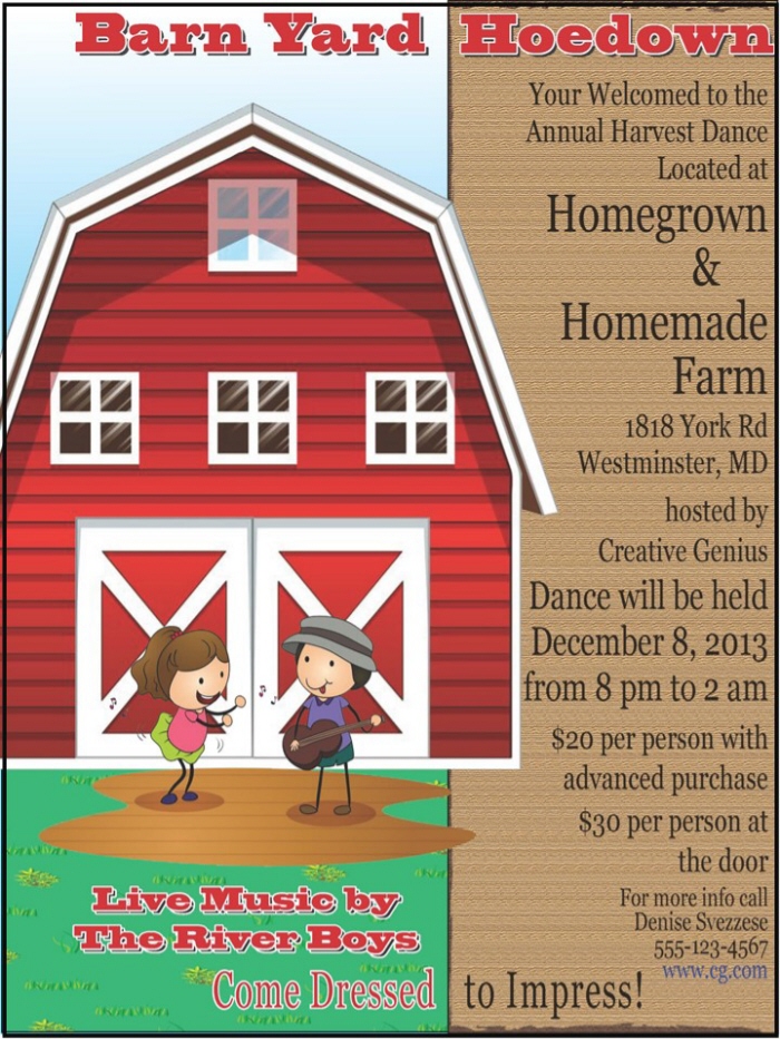 Piece #1 - Barn Yard Hoedown - 2014 - CMST 320 Illustration Graphics ...