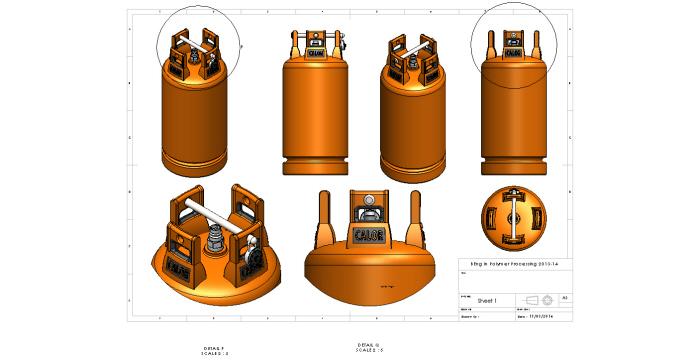 Ergonomic Handle Design for Gas Cylinder by Echlin Wright at Coroflot.com