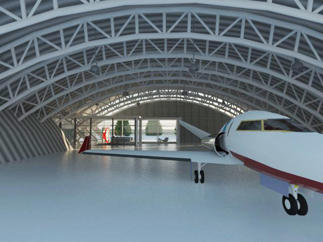 Airplane Hangar Concept Model by Victoria Stokes at Coroflot.com