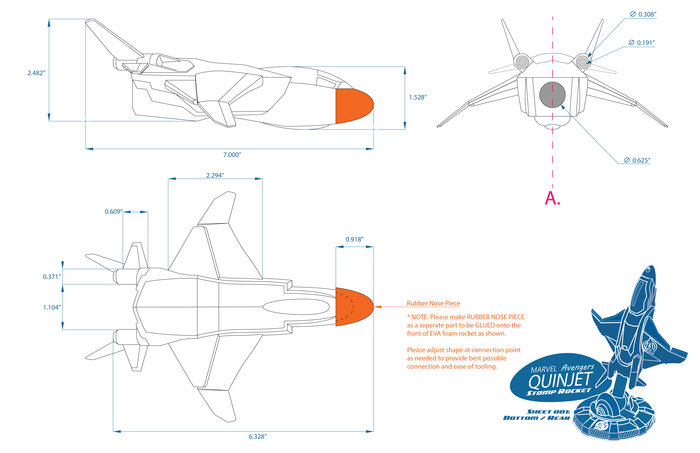 Avengers Quinjet Blueprints