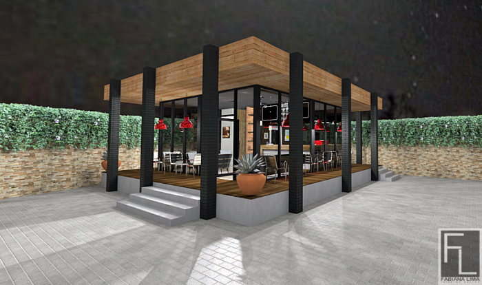RENDER 3D - Coffee Shop B by FABIANA L. at Coroflot.com