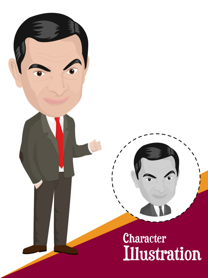 Cartoon character illustration by Eshwar Raman at Coroflot.com