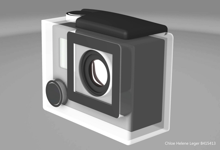 GoPro 3D CAD Model by Chloé Hélène Léger at Coroflot.com