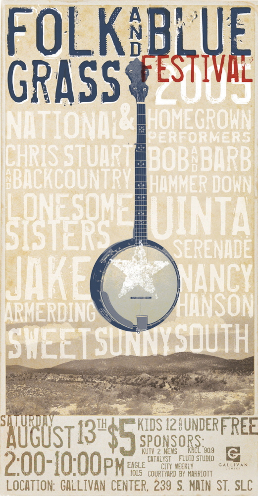 Folk & Bluegrass Festival Design by SHAWN HANSEN at Coroflot.com