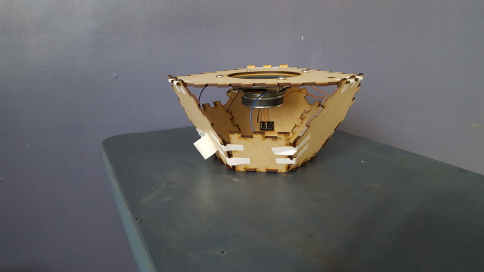 Laser-cut speaker by KATHERINE LÓPEZ HAYNA at Coroflot.com