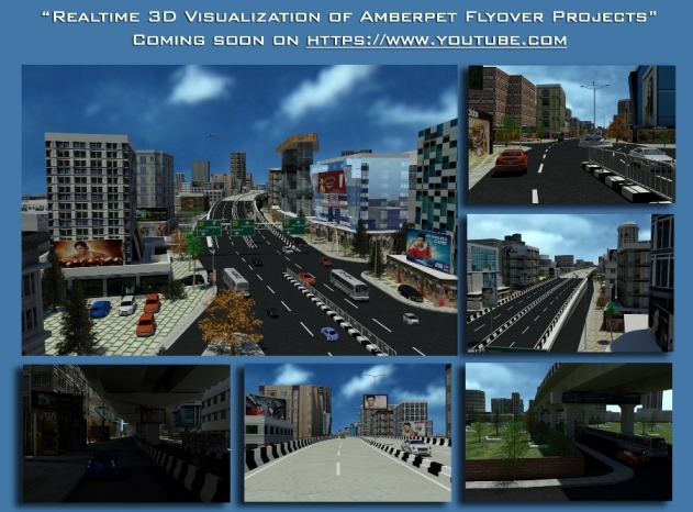 3D Visualization of Amberpet Flyover Projects by Abdus Salam Laskar at ...