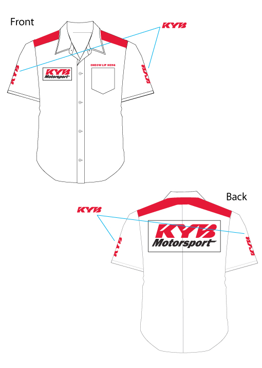 KYB Uniform (Petronas Cuprix Event 2015) by Karin Teo at Coroflot.com