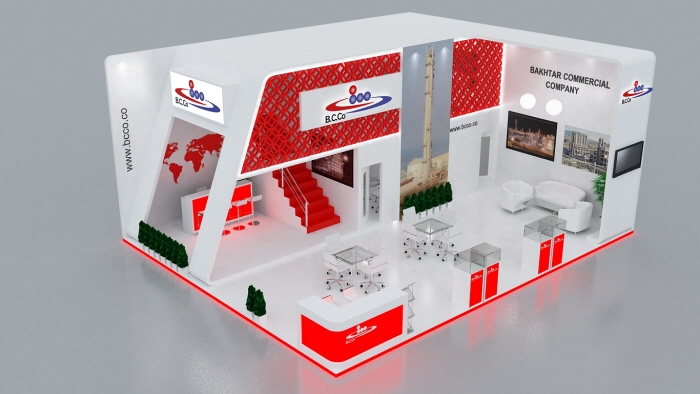 3d stall design and interior design by Adil Khan at Coroflot.com