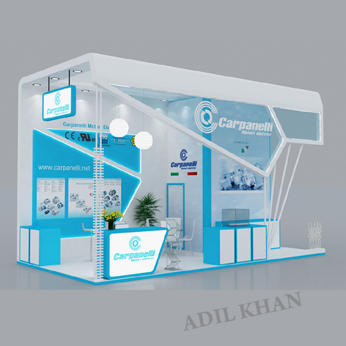 3d stall design and interior design by Adil Khan at Coroflot.com