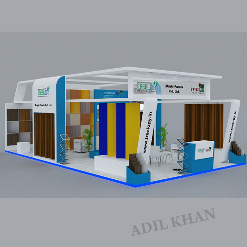 3d stall design and interior design by Adil Khan at Coroflot.com