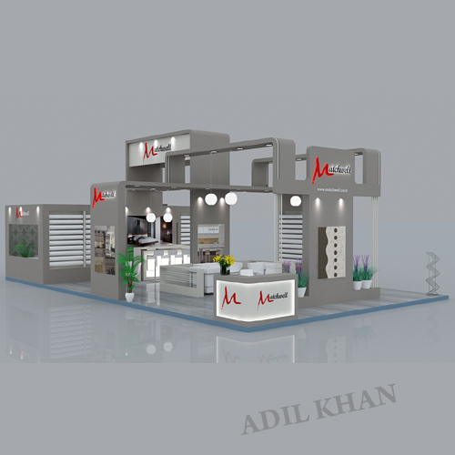 3d stall design and interior design by Adil Khan at Coroflot.com
