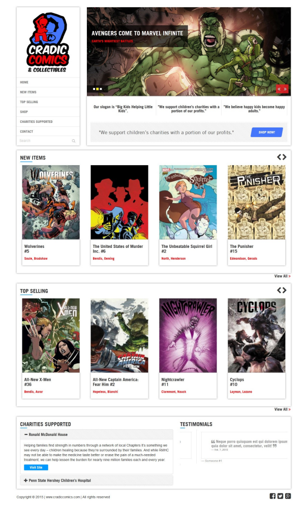Cradic Comics by Tony Z at Coroflot.com